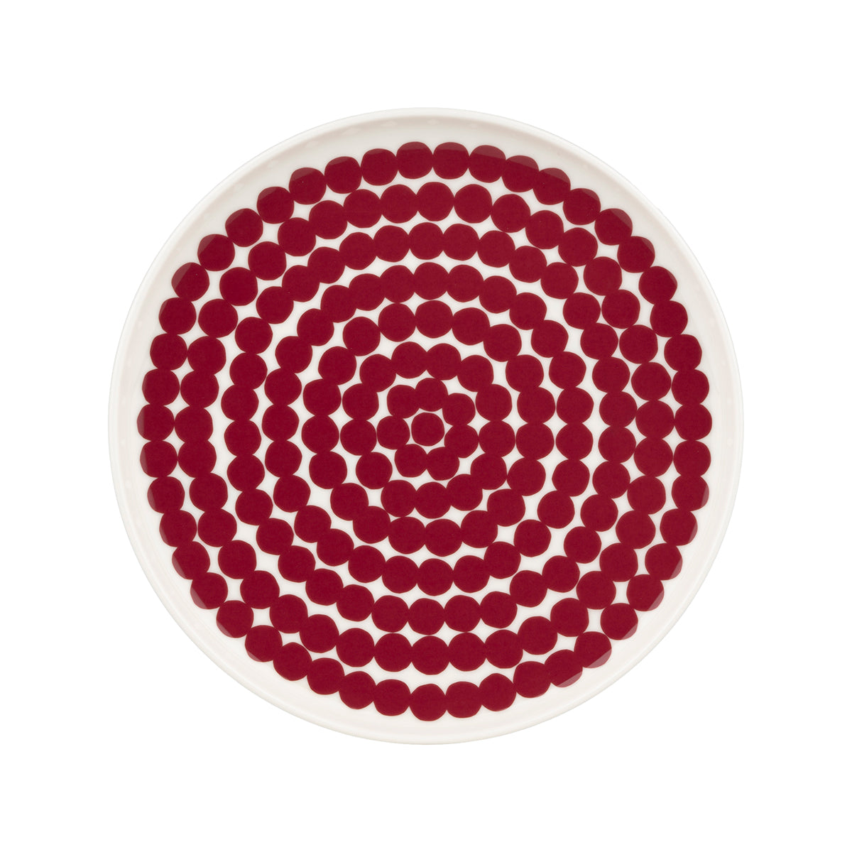 Marimekko Rasymatto Dark Red / White Salad Plate – FinnStyle